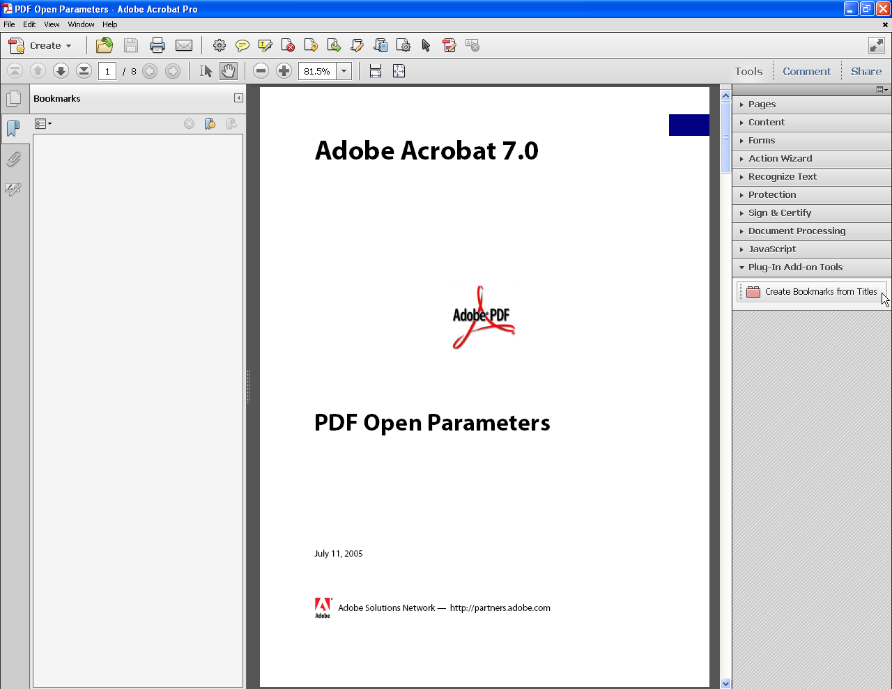 Custom made Adobe Scripts Acrobat Create Bookmarks From Titles custom-made-adobe-scripts-acrobat-create-bookmarks-from-titles