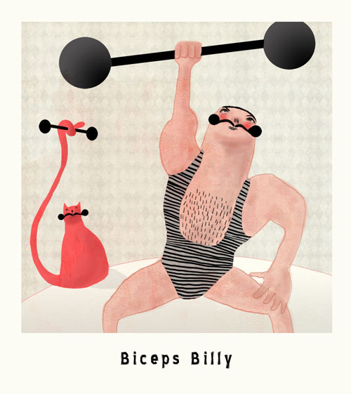 red cheeks factory: Delicious Dudes Quartets - Biceps Billy