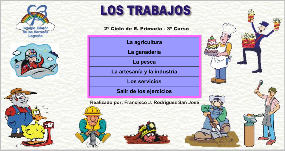 LA MINA .... 3º de PRIMARIA: LOS TRABAJOS