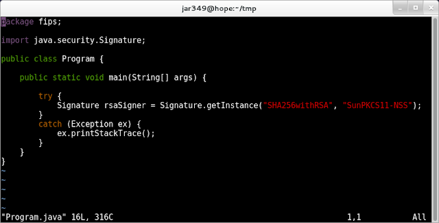 Configure a FIPS 140-2 Compliant Java Provider on RedHat/CentOS/Fedora