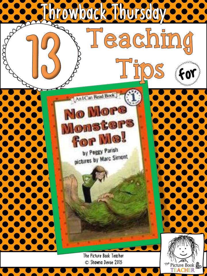Throwback Thursday - No More Monsters for Me! | The Picture Book ...