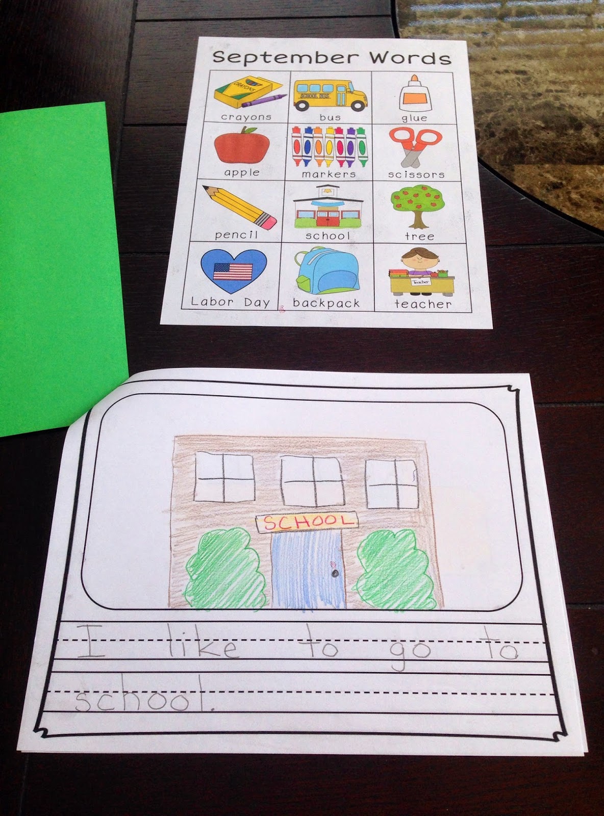 Monthly Vocabulary Words & Writing Books - A Spoonful of Learning