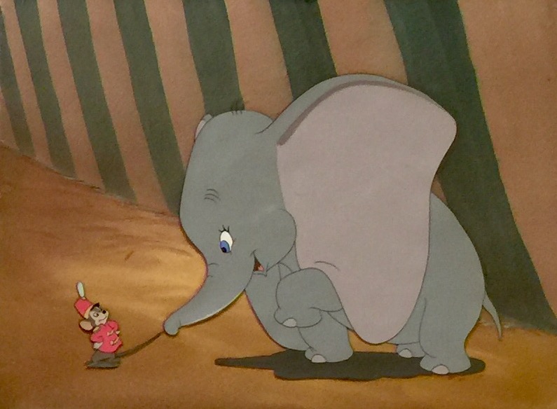 Animation Collection Original Production Animation Cel Of Dumbo And Timothy Mouse Over An animation-collection-original-production-animation-cel-of-dumbo-and-timothy-mouse-over-an