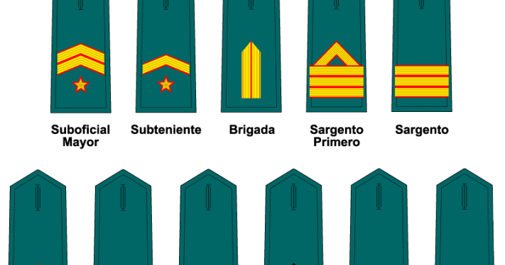 Categorias y Divisas del Cuerpo de la Guardia Civil ~ Vigilans-Antis