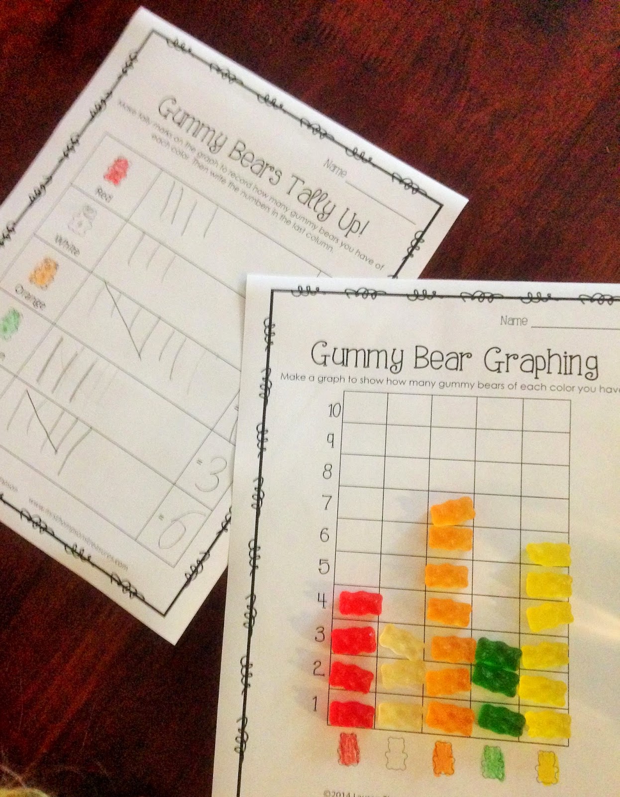 Learning with Gummy Bears - Mrs. Thompson's Treasures