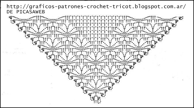 Chal crochet patrones esquema - Imagui