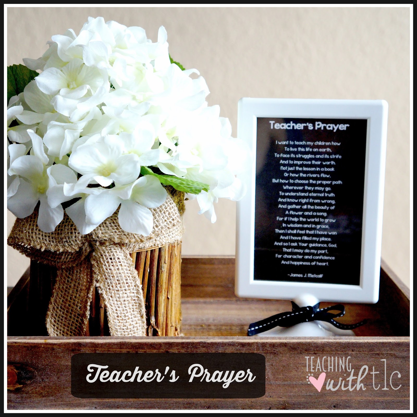 Teaching with TLC: A Teacher's Prayer for Every Parent and Educator