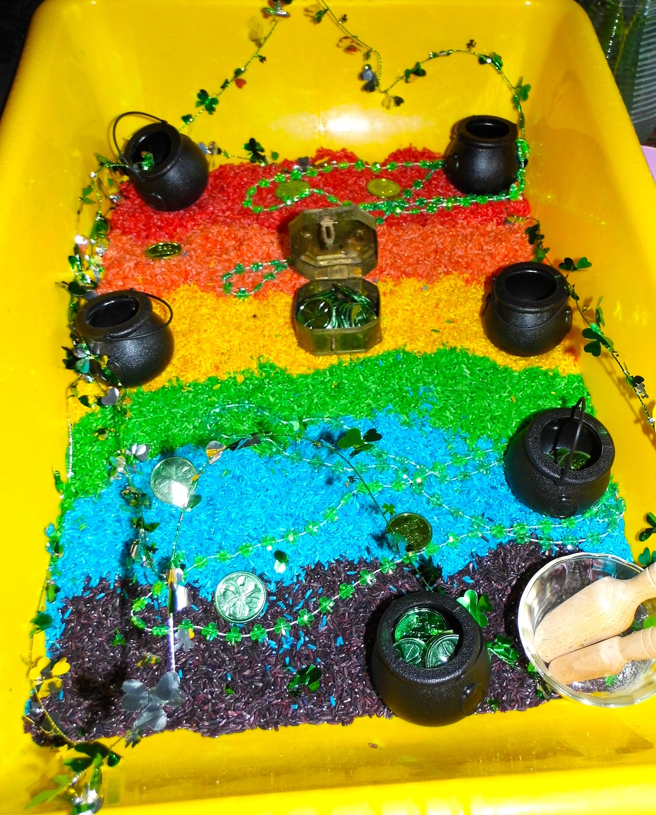 Rainbow Sensory Bin