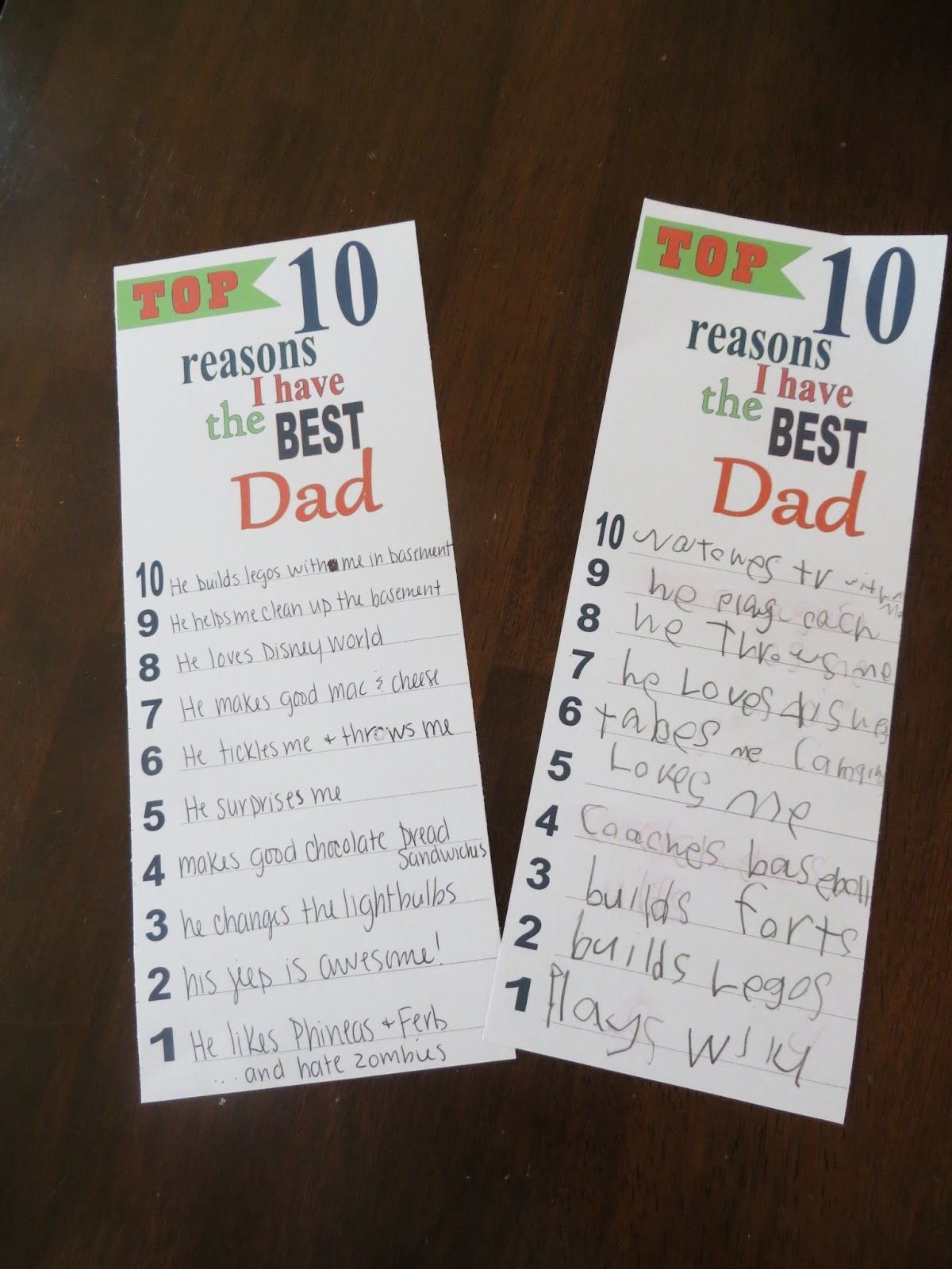 Two Magical Moms: Top 10 Reasons I have the BEST Dad!