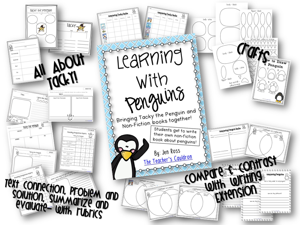 January activities - centers, penguins, and freebies!! - Teacher by the ...