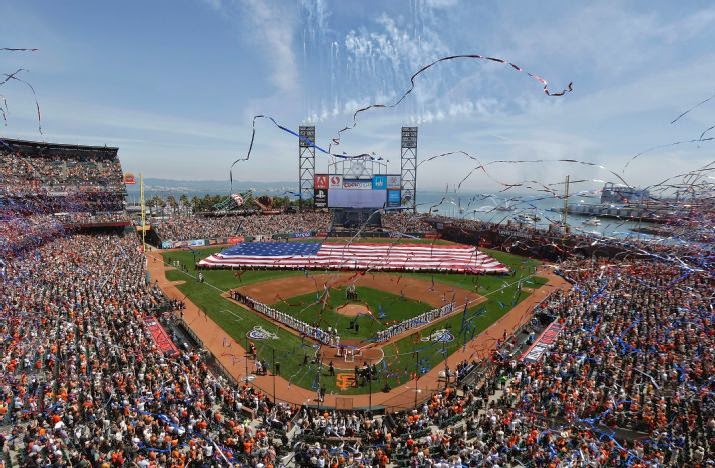 ARI vs SF, 개막전 시구는 소년 영웅.swf : MLBPARK