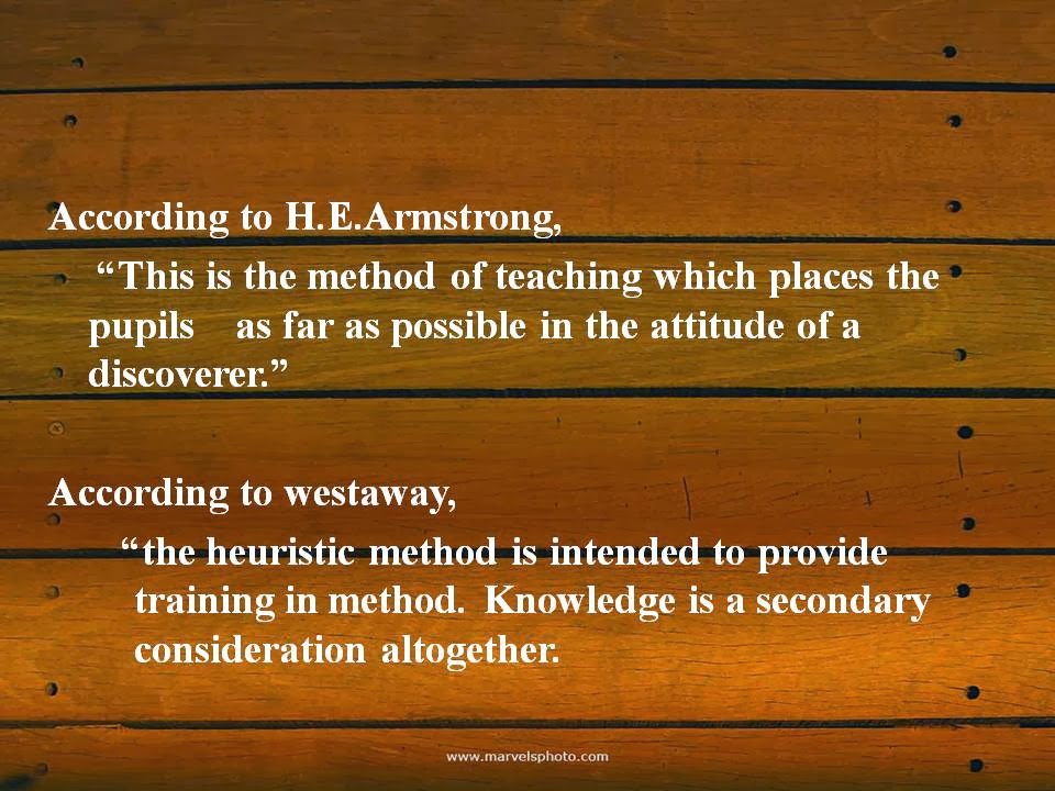 METHODS OF TEACHING MATHEMATICS: Module 7: Heuristic Method METHODS OF TEACHING MATHEMATICS: Module 7: Heuristic Method