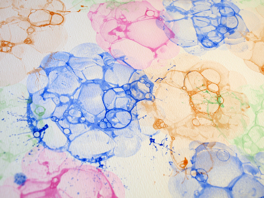Early Language Skills Through Play Bubble Painting early-language-skills-through-play-bubble-painting
