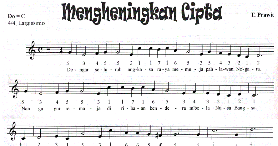 Espelible's Blog: Lirik dan Not Lagu Mengheningkan Cipta Espelible's Blog: Lirik dan Not Lagu Mengheningkan Cipta