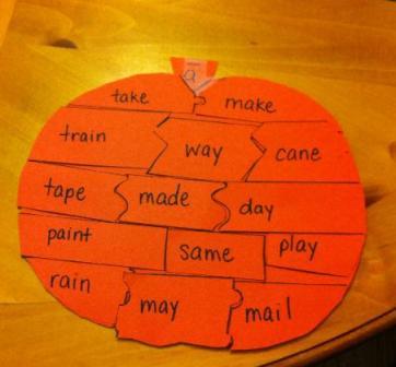 Pumpkin Word Sort – The Learning Hypothesis