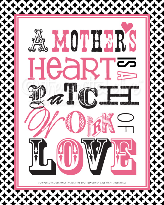 Happy Mother’s Day To All ~ 34 Free Mother’s Day Subway Art Printables ...