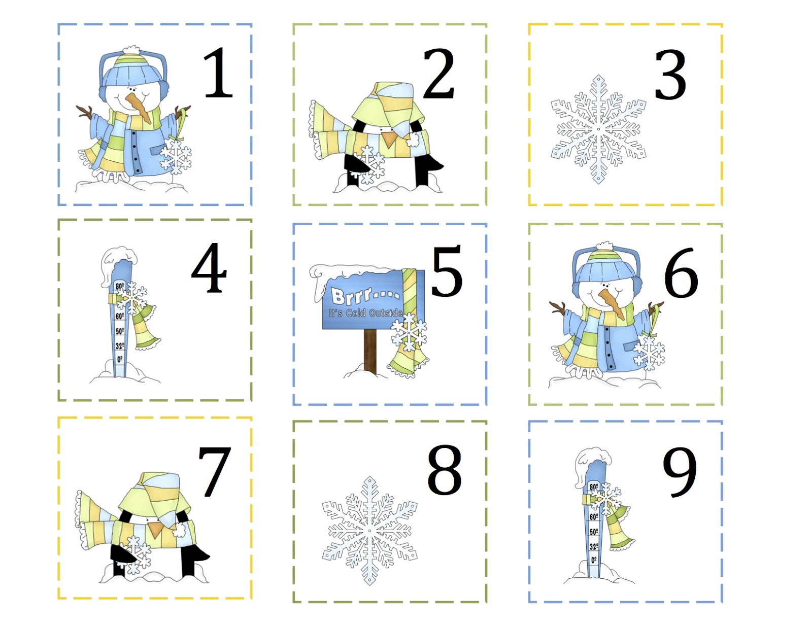 Winter+Snowman+1-9.jpg 1 600×1 236 pixels | Educación especial, Niños ...