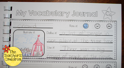 Alphabet and Vocabulary Journals - Teacher by the Beach