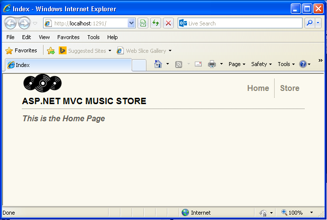 Visual Studio Development Steps: ASP.NET MVC 4 MvcMusicStore 1