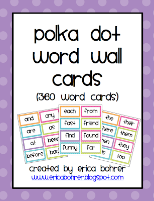 Bright Polka Dot Classroom Decor: Updates