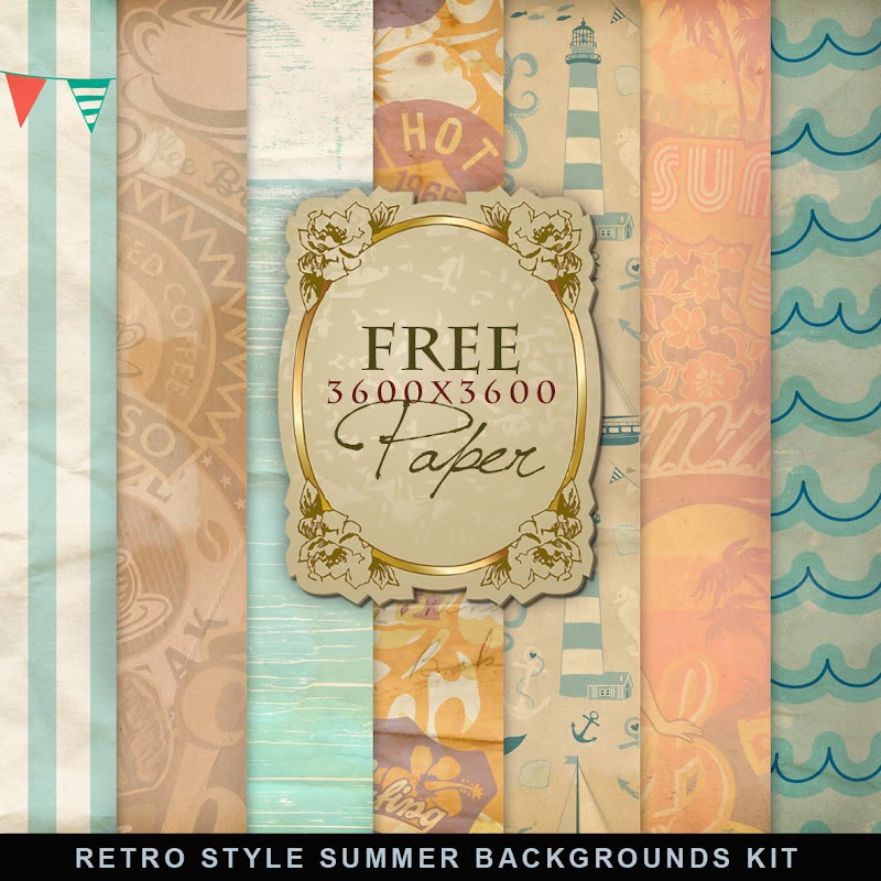 Freebies Retro Style Summer Papers:Far Far Hill - Free database of ...