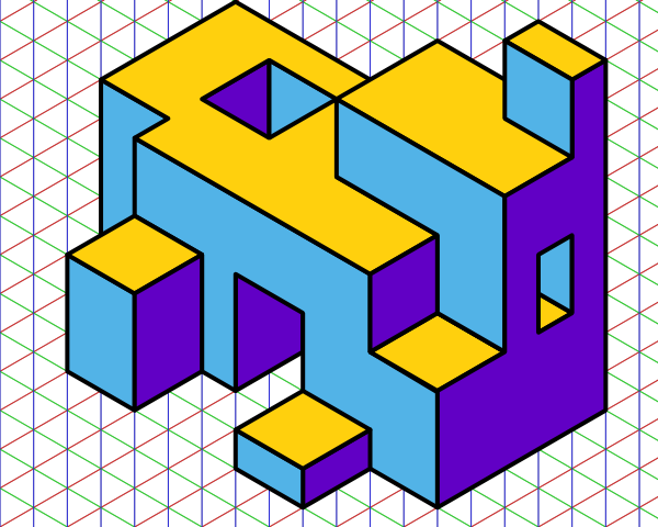 Aquí Pintamos Mucho: Dibujo Isométrico