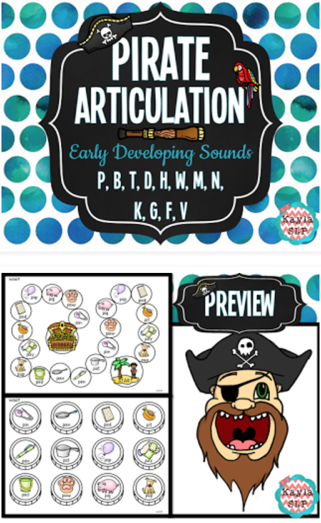 Speech & Language Ideas for Talk Like a Pirate Day!!