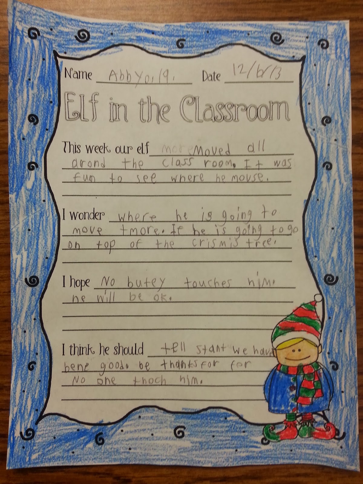 Elf in the Classroom - Week 1 - The Sharpened Pencil