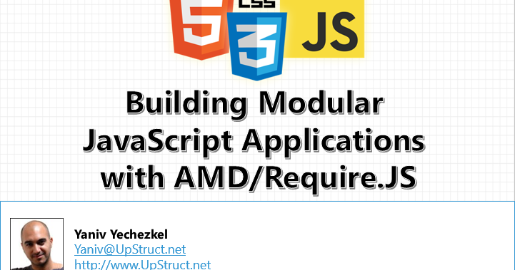Building Modular JavaScript Application with AMD and RequireJS