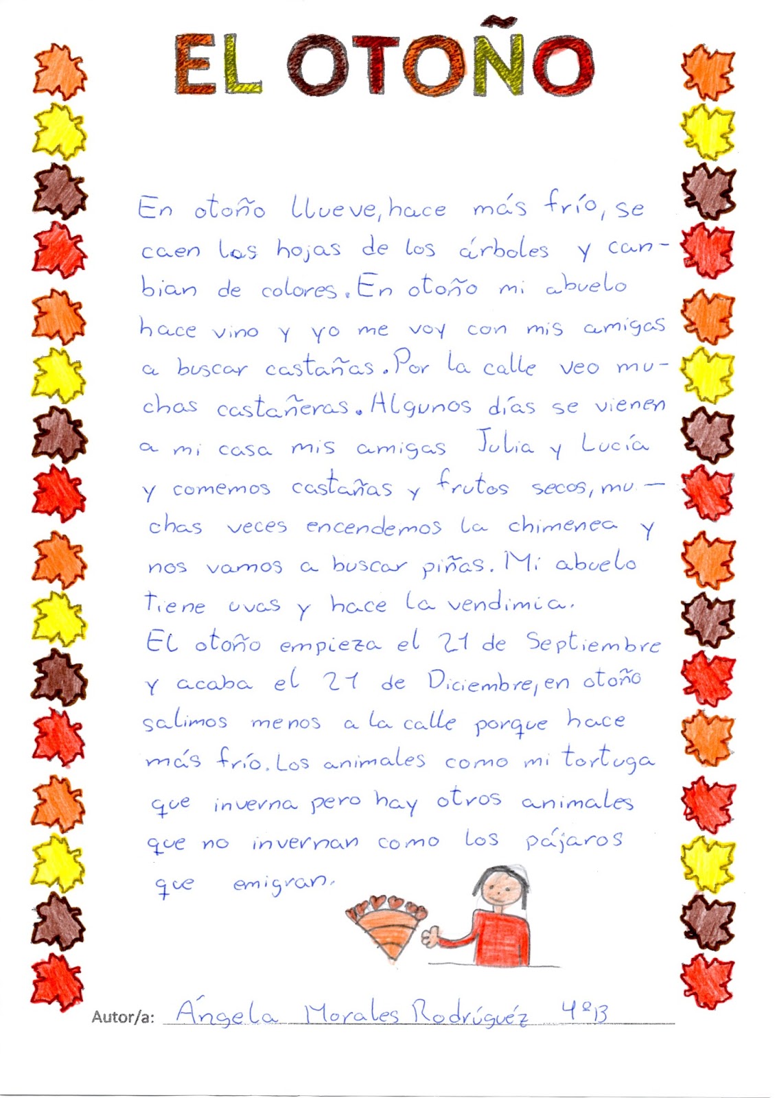 Blog de 4º B: LLEGÓ EL OTOÑO