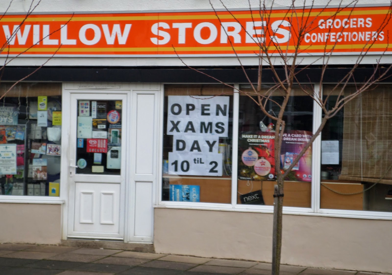 Martin Brookes Oakham: Willow Stores Willow Crescent Oakham Rutland I think the sign means they ...