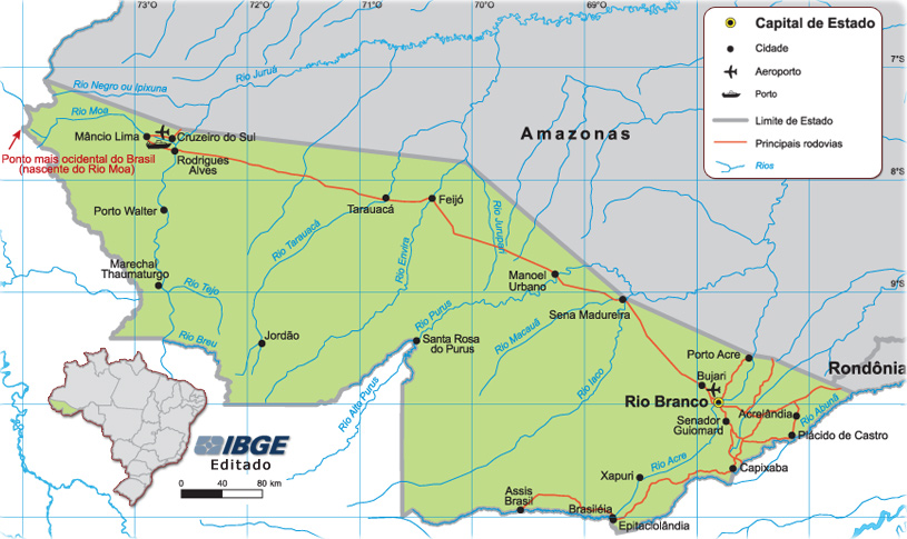 Acre, Geografia e História do Acre - Enciclopédia Global™