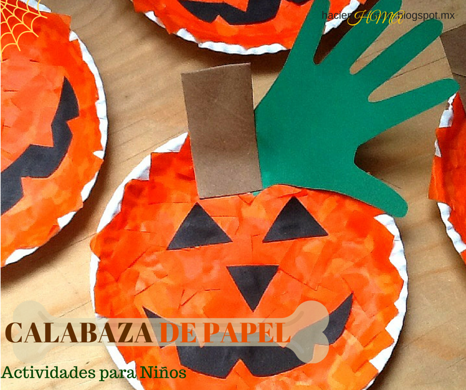 Haciendo Mi Arte: Calabazas con papel