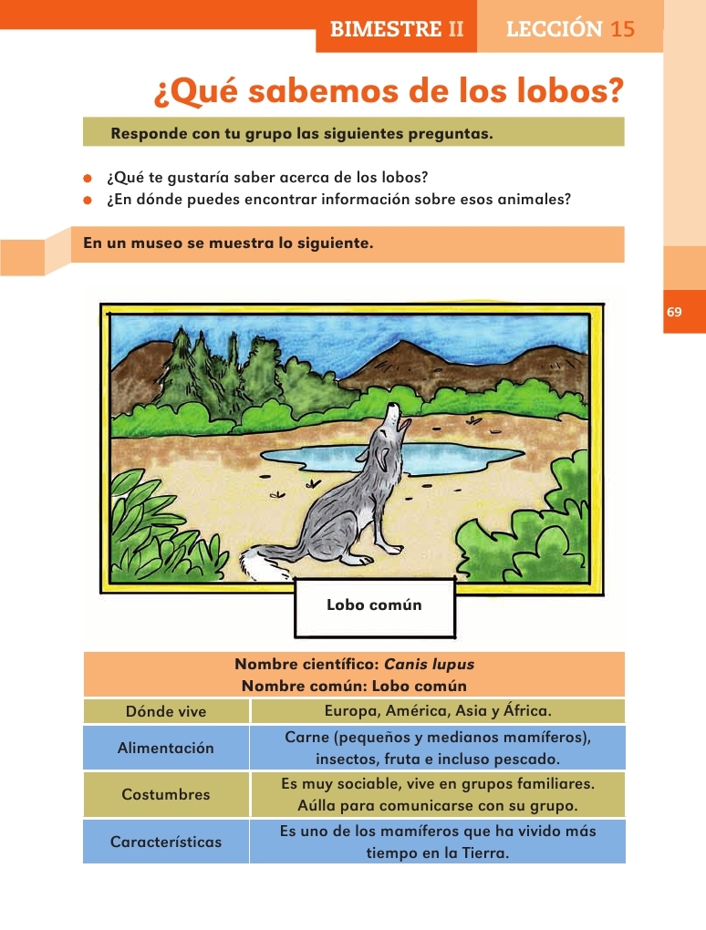 ¿Qué sabemos de los lobos? - Bimestre II - Lección 15 ~ Apoyo Primaria