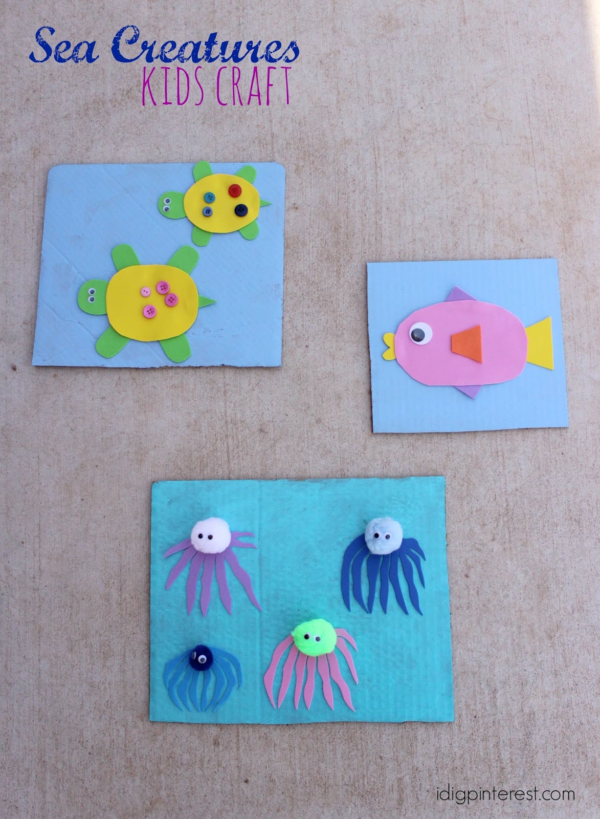 Sea Creatures Kids Craft I Dig Pinterest sea-creatures-kids-craft-i-dig-pinterest