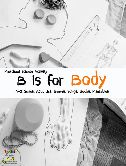 Letter of the Week A-Z Series: B is for Body Preschool Science Activity