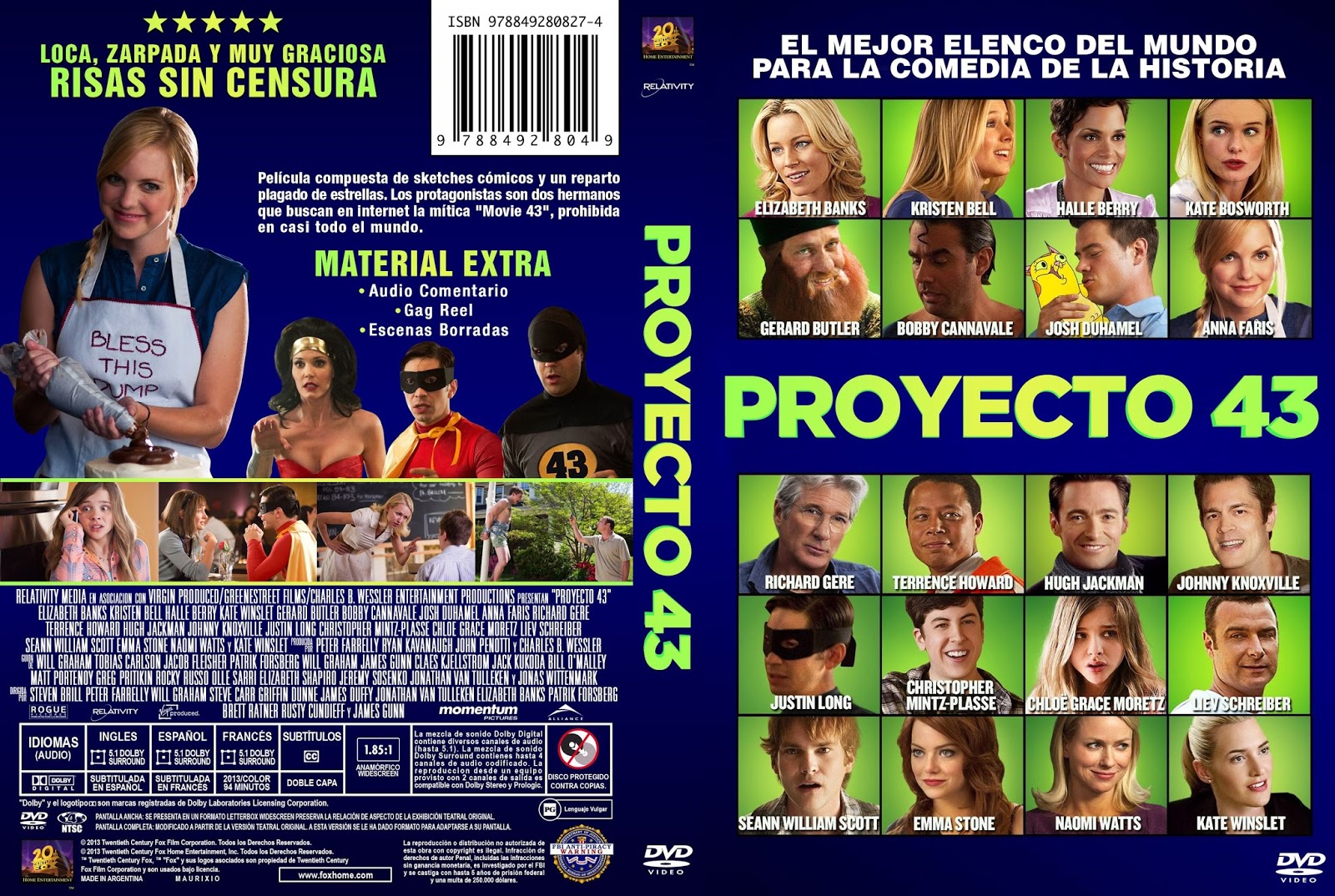 PB | DVD Cover / Caratula FREE: MOVIE 43 - DVD COVER 2013