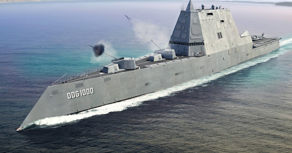 US Navy's DDG-1000 USS Zumwalt Class Next Generation Guided Missile Destroyer | Global Military ...