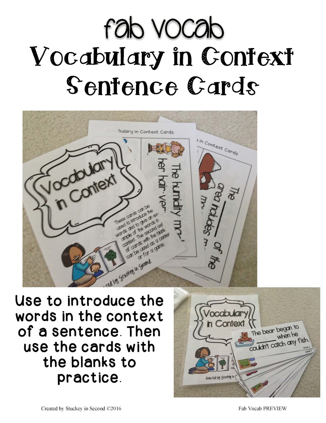 Stuckey in Second: Fab Vocab: Weekly Vocabulary Units