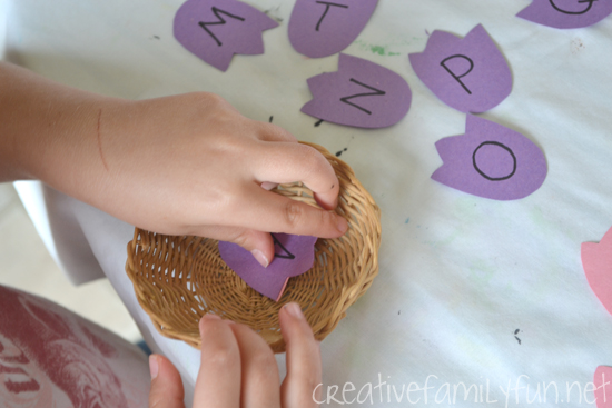 Tulip Letter Match Game - Creative Family Fun