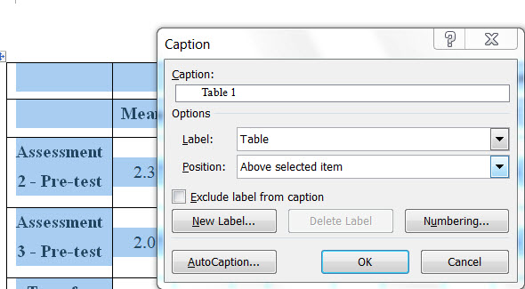Technologies in Ratology: How to automatically update MS word table numbers Technologies in Ratology: How to automatically update MS word table numbers