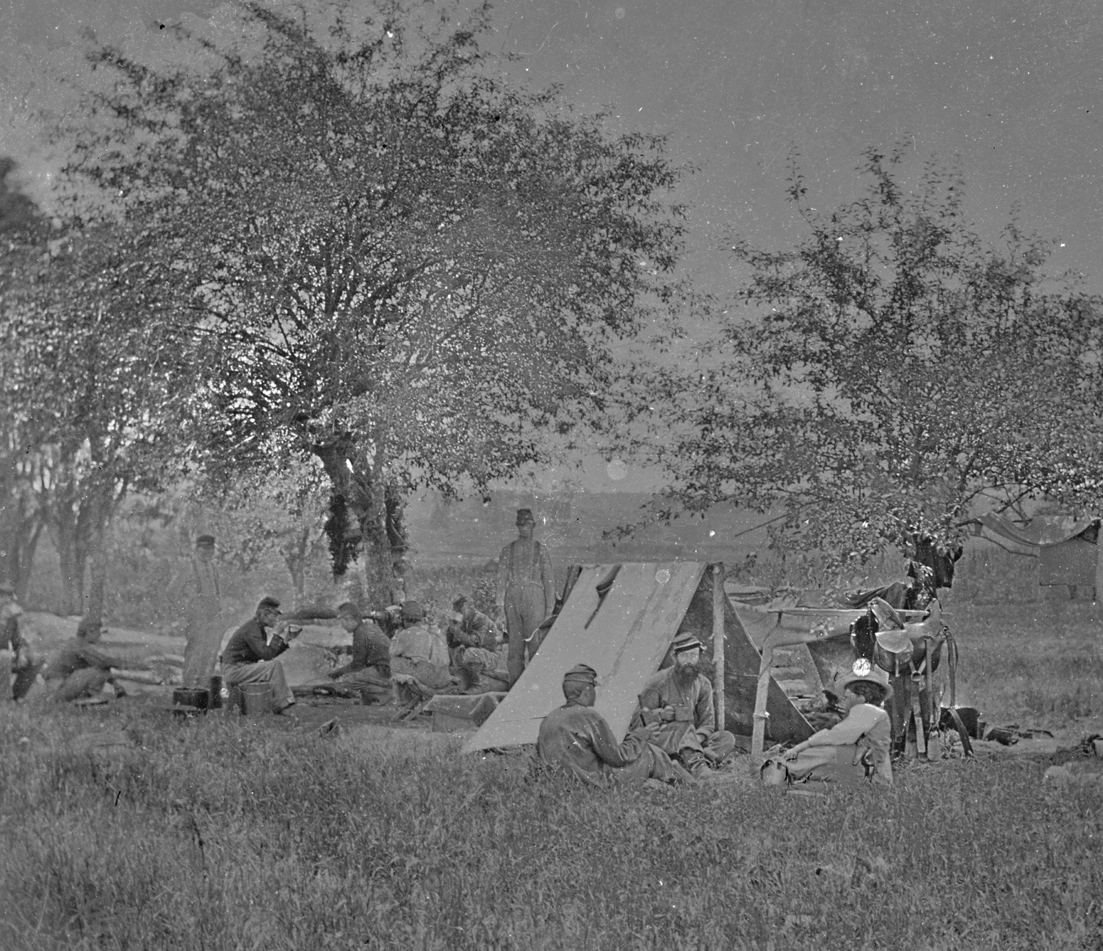 A Union encampment at Blackburn's Ford, July 4, 1862. By Timothy O ...