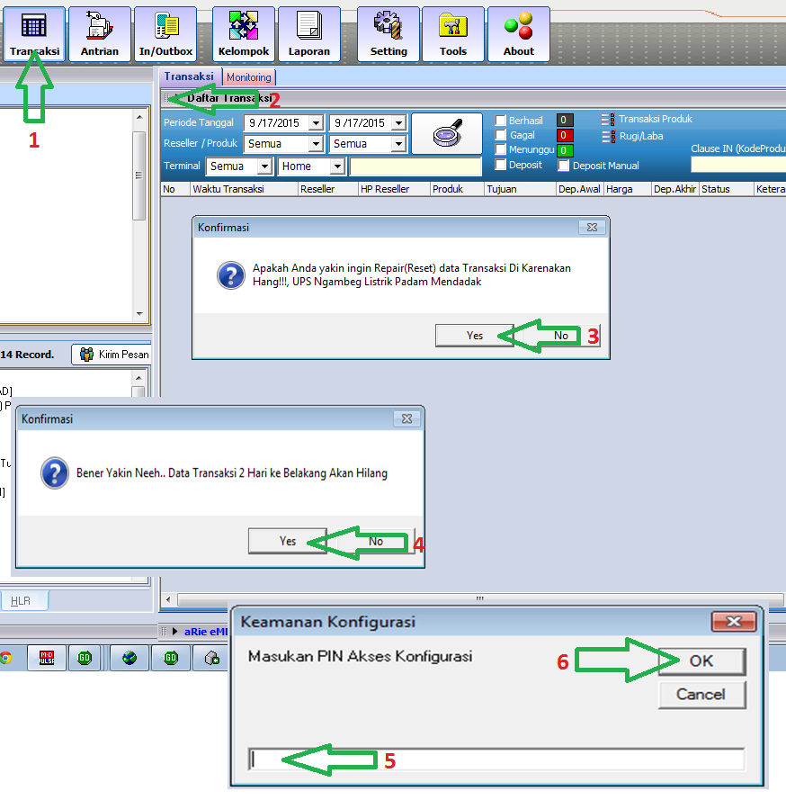 Repair data crash ~ mdengine | server pulsa