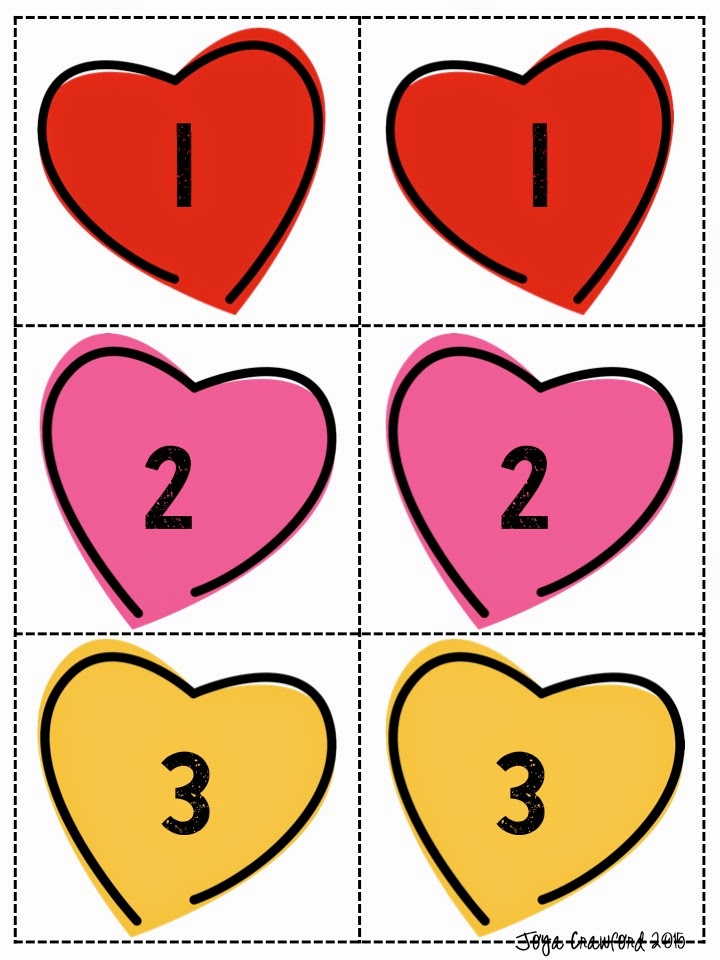 The Best of Teacher Entrepreneurs: Math - Valentines Number Matching (1-10)