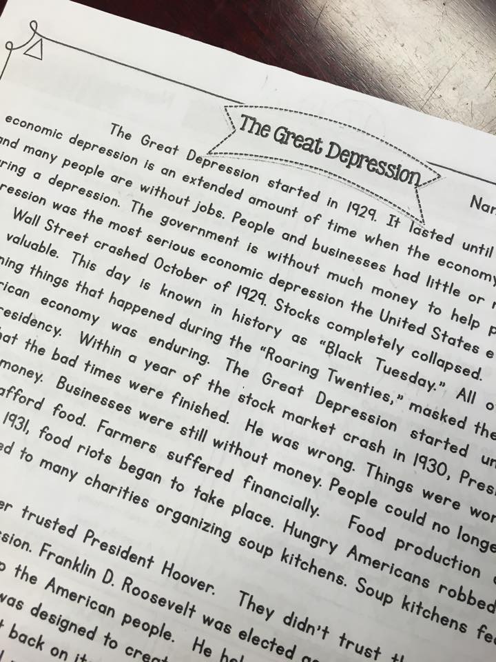 Literacy & Social Studies - For the Love of Teaching