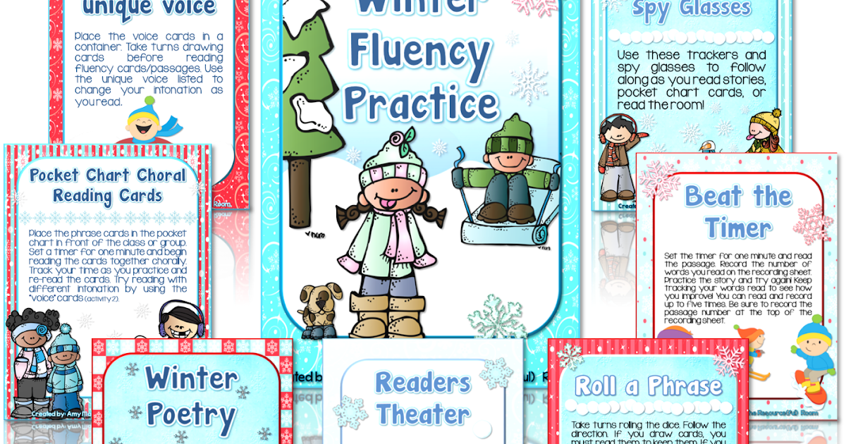 Winter Fluency Pack! - The Resourceful Room!