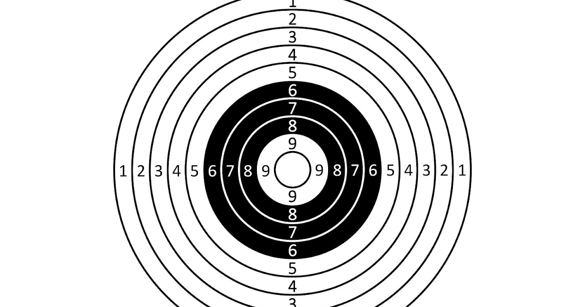 Распечатай и Стреляй!: Школьная мишень П-9. School target P-9.