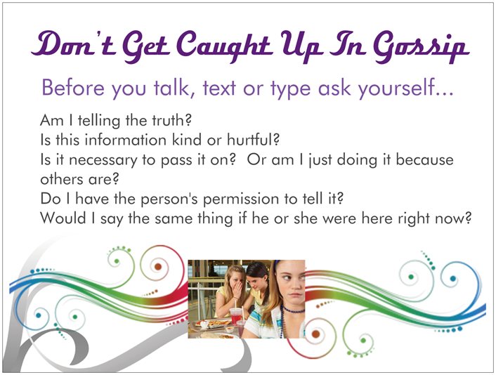 Don't Get Caught Up In Gossip - the healing path with children