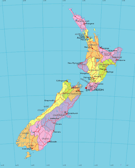 POLITICAL GEOGRAPHY OF NEW ZEALAND