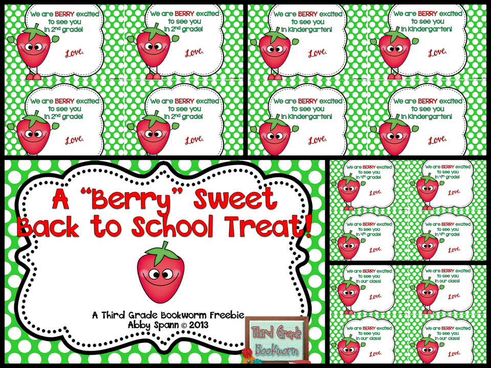 A *Berry* Cute Back-to-School Freebie! - The Elementary Bookworm